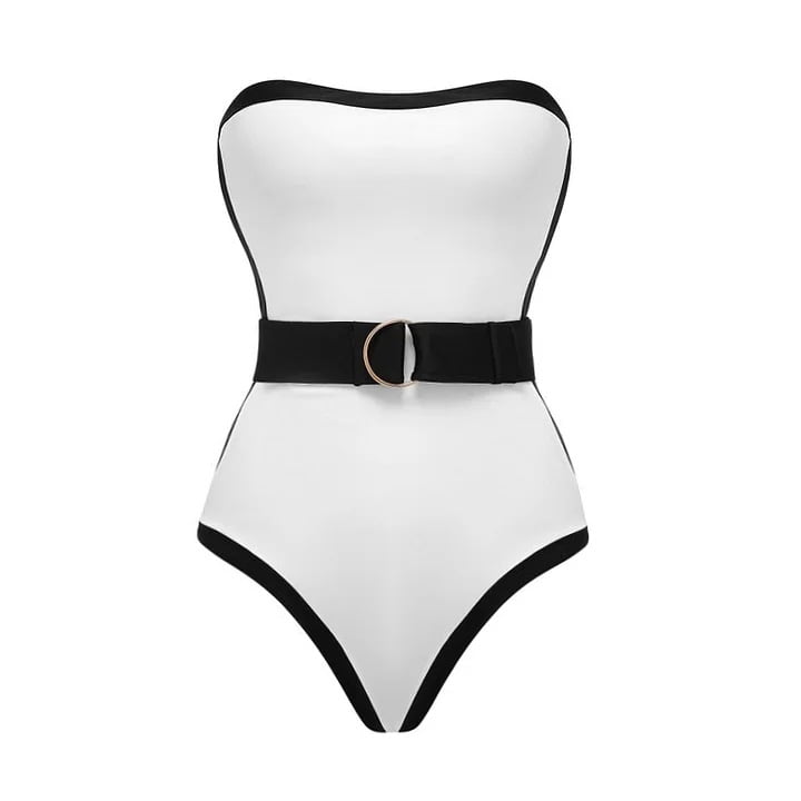 HHH 2025 Black and White Contrast Color Hot Spring Vacation High Sense ...