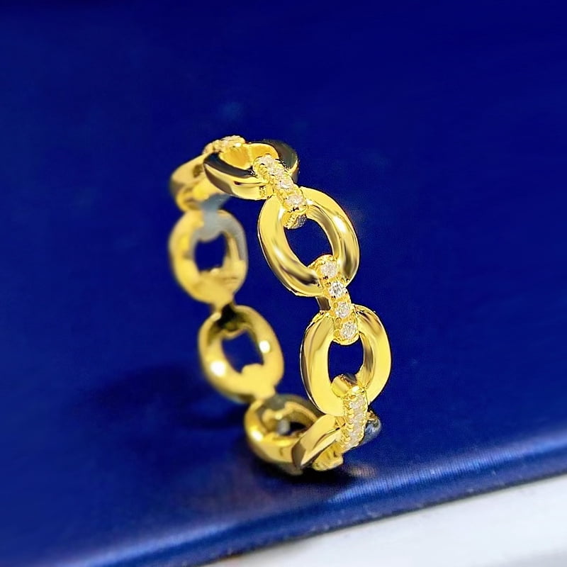 HHH 2025 New Arrival in Season Stackable Ring S925 Silver Cuban Ring ...