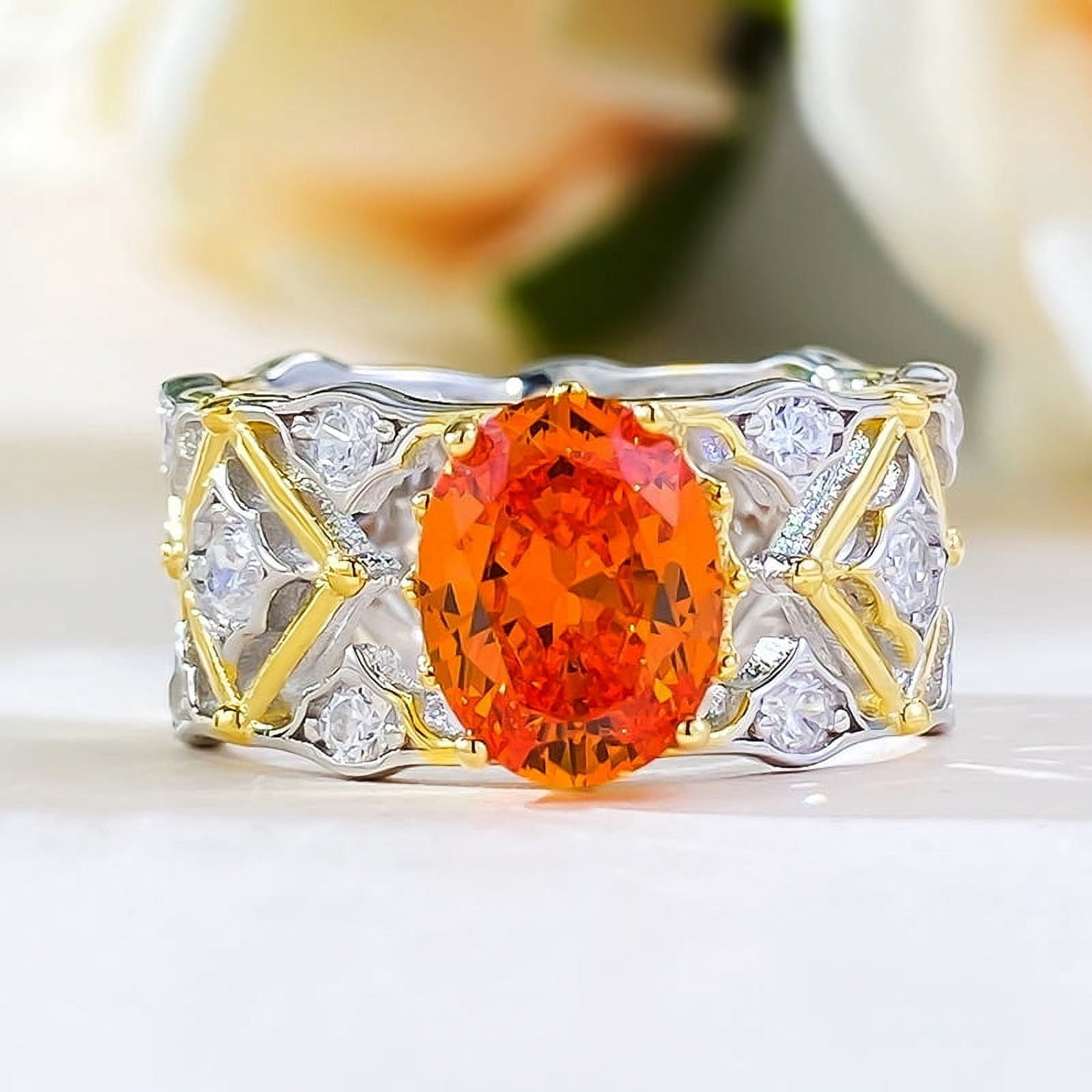 HHH 2025 New Craft Court Retro 7 * 9mm Fanta Orange Ring Socialite ...