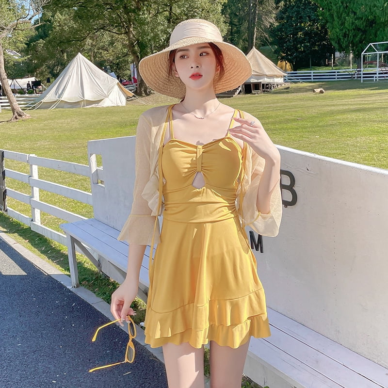 HHH 2025 New Ins Style Swimsuit Ladies Two-Piece Set Dress Style Slim ...