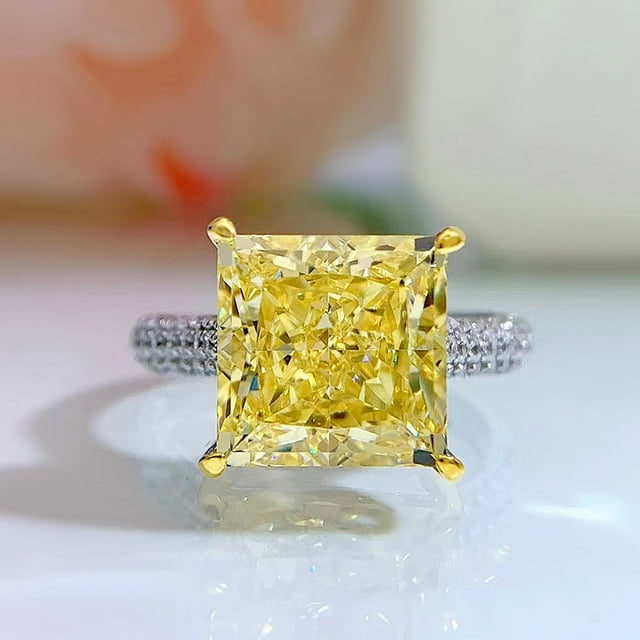 HHH 2025 New S925 Silver High Carbon Diamond 10*10 Hot Micro Setting ...