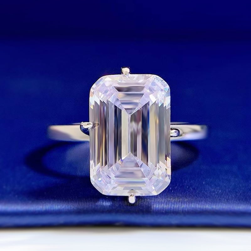 HHH 2025 New S925 Silver High Carbon Diamond 8*12 Ring Ins Pop Hand ...