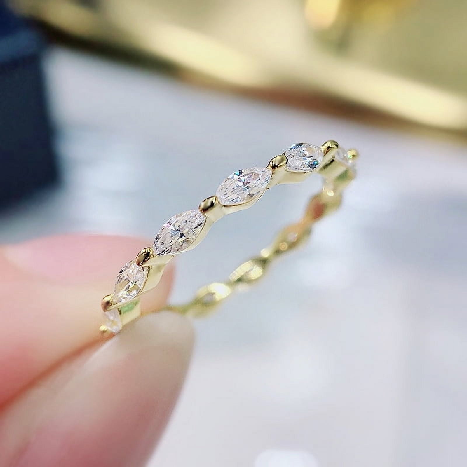 HHH 2025 New Simple Ring S925 Silver Ring Rings Wide Ring Horse Eye Gang Drill Ins Style ...