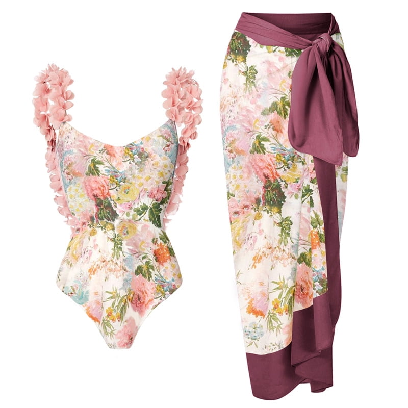HHH 2025 One-Piece Swimsuit Handmade Applique Backless Sexy Swimsuit ...