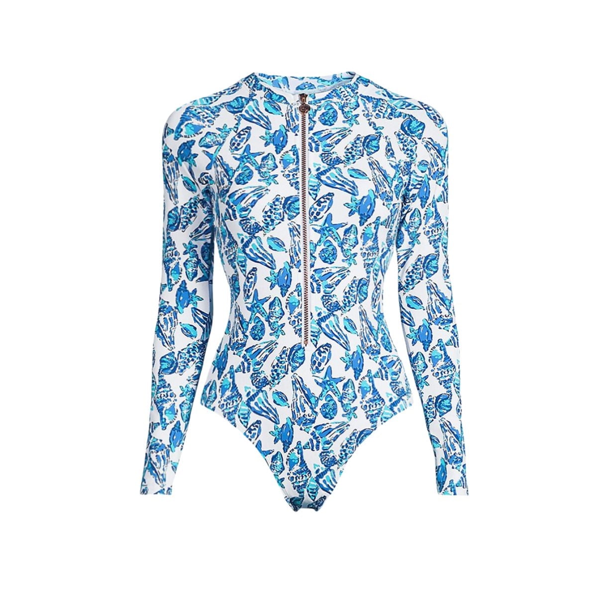 HHH 2025 Swimwear New Long Sleeve Zipper Green Printed Surfing Suit ...