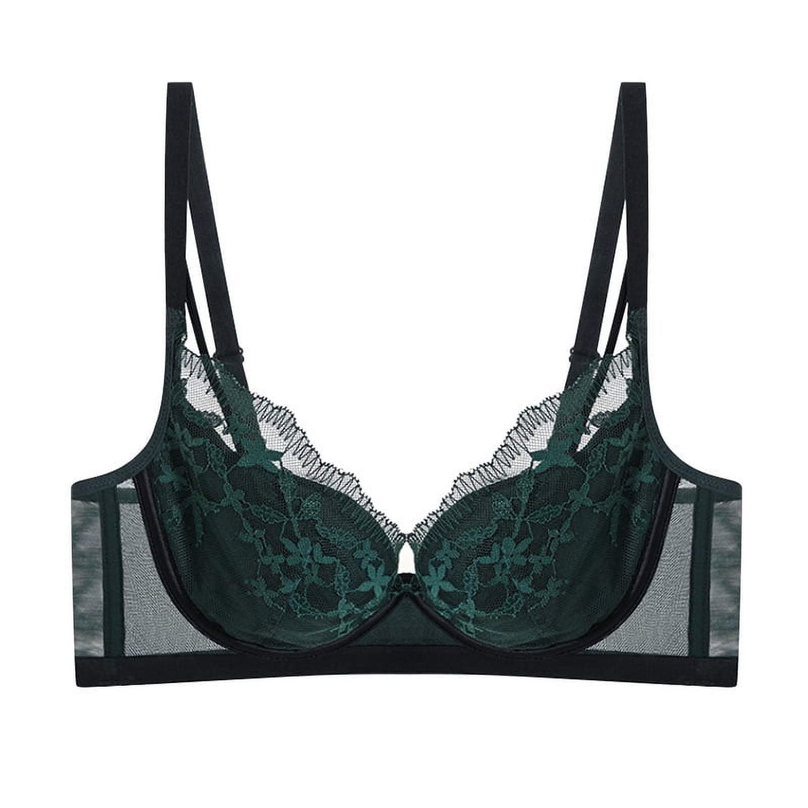 HHH 6096 Thin Bra Sexy Embroidery Lace Big Chest Small Push up ...