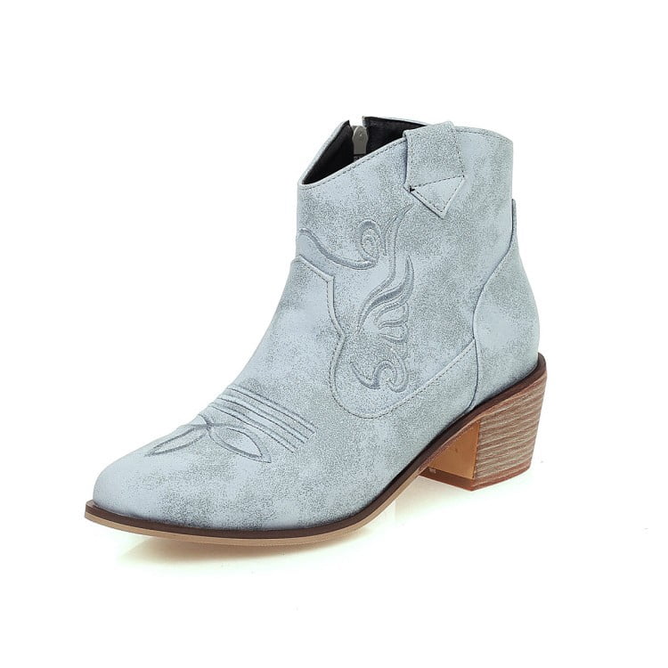 HHH Aw BV Color Matching Leather Martin Boots Female Couple Single ...