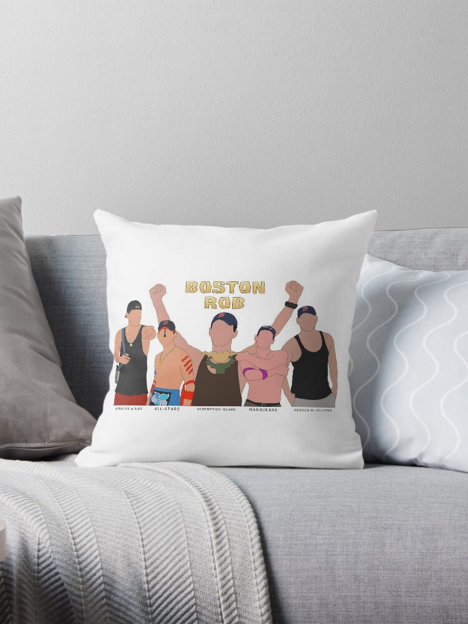 HHH-CBS-Survivor-Boston-Rob-Sticker-Throw Pillow Covers Cases Cushion ...