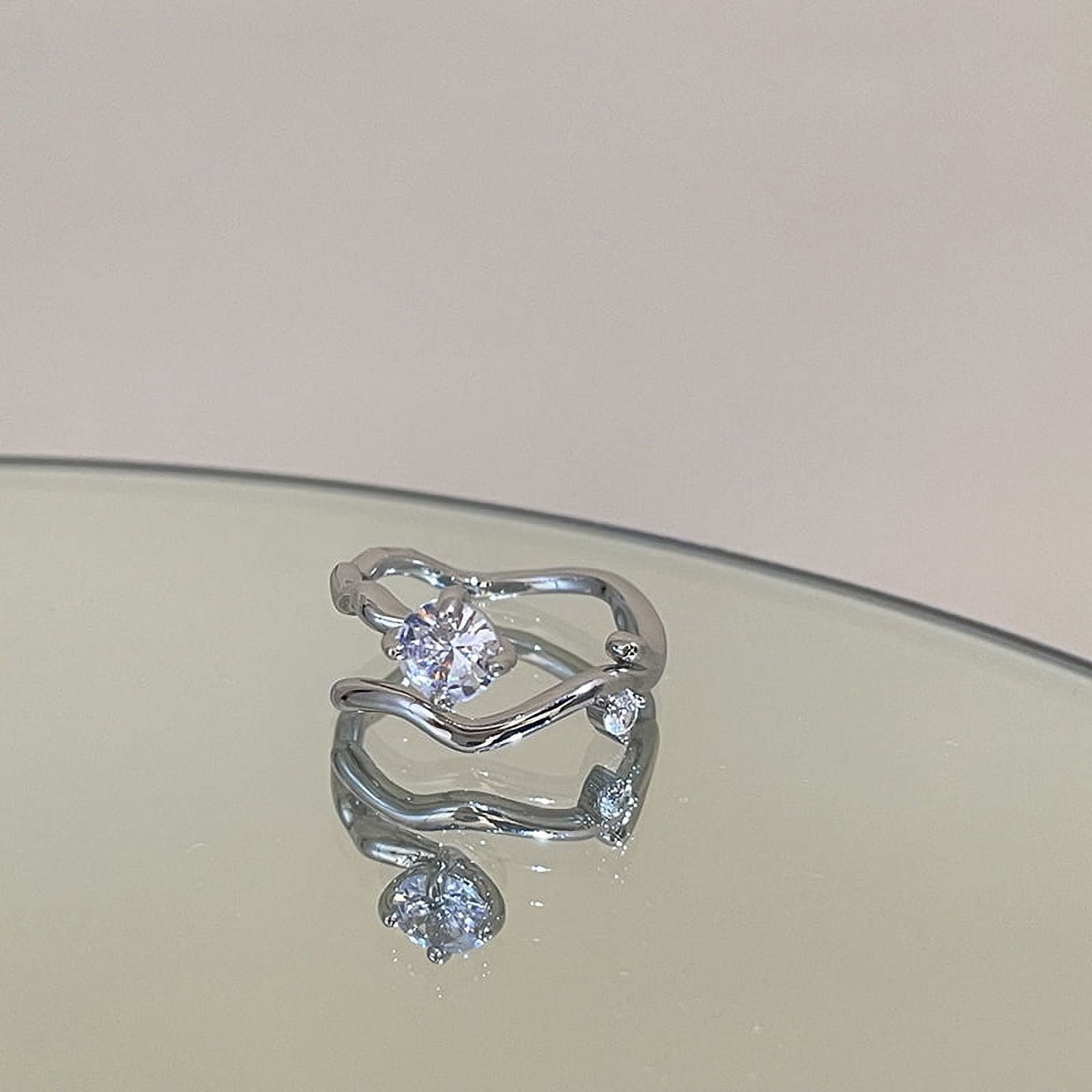 HHH Cold Style Retro round Meteorite Surface ConcaveConvex Index Finger ...