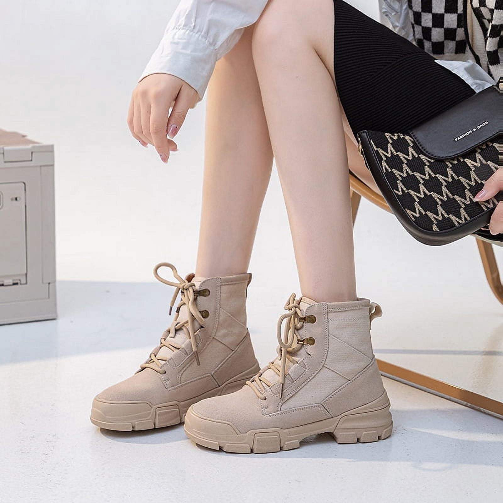 HHH Couple Martin Boots for Women 2024 Autumn New Work Clothes Short ...