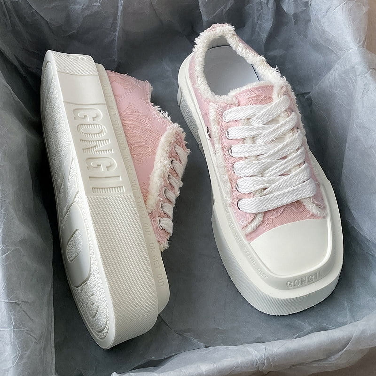 HHH Design Sense Classic Style White Shoes for Women 2024 Spring New ...