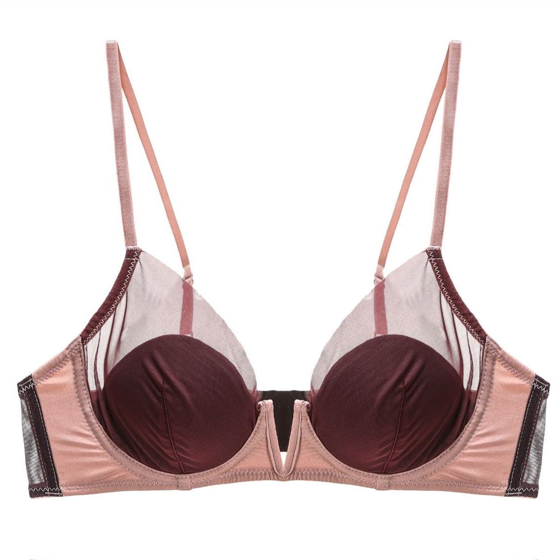 HHH French Sexy Underwear Pure Desire V-Shaped Thin Big Breast Breast ...