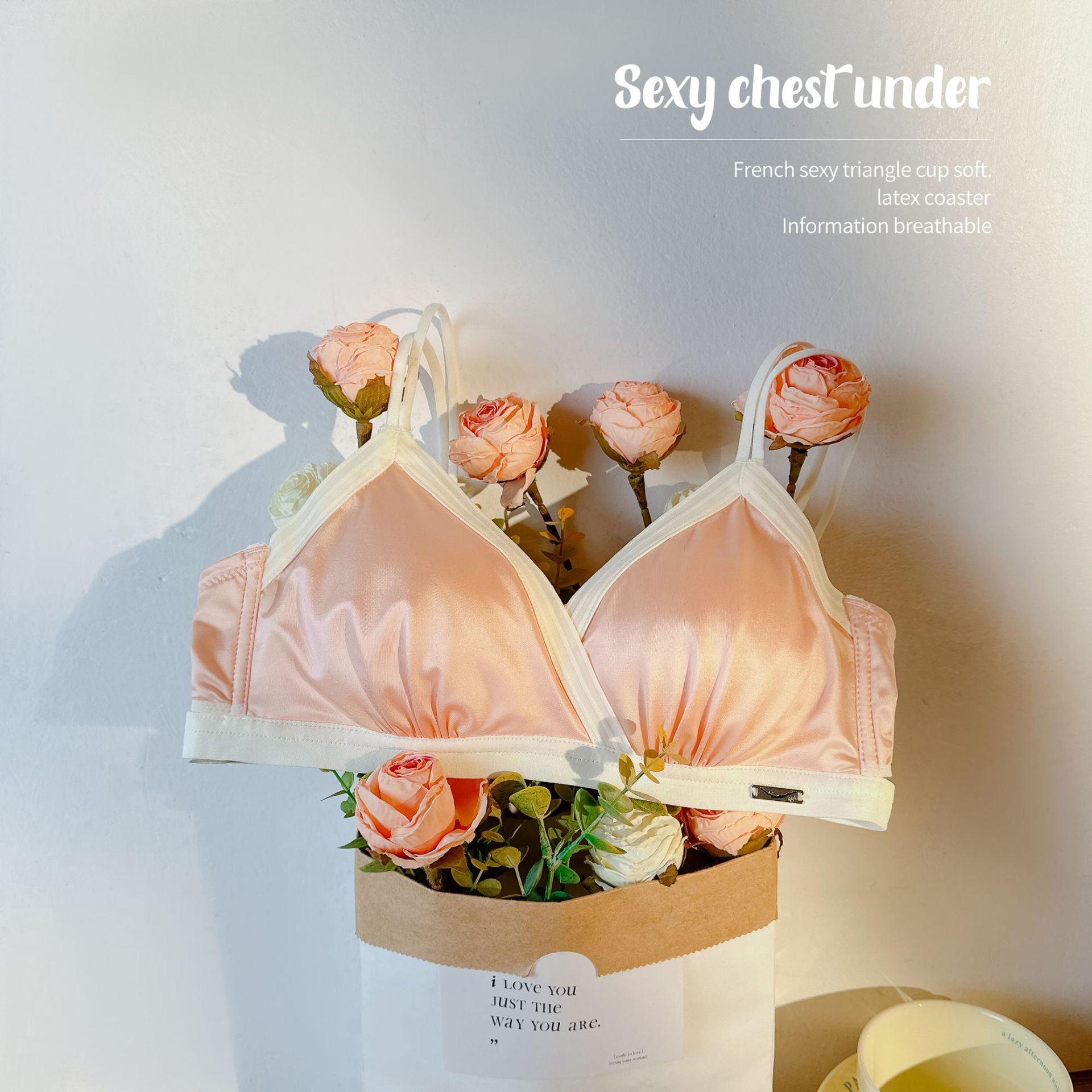 HHH French Style Girl's Underwear Small Chest Push-up Thin Bra Sexy ...