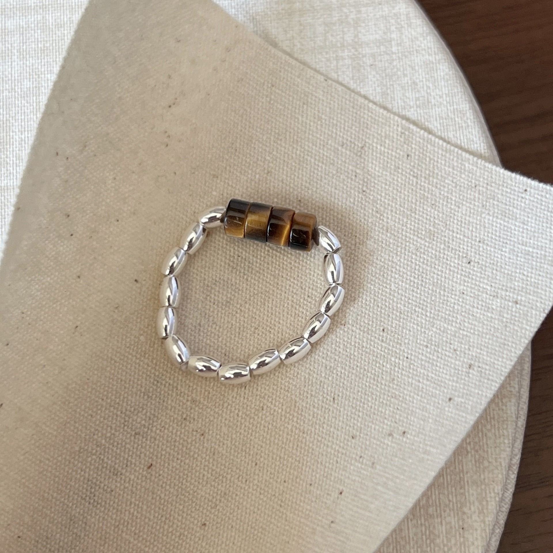 HHH Gang Drill Niche Unique Ring Female Mori Normcore Style Advanced ...