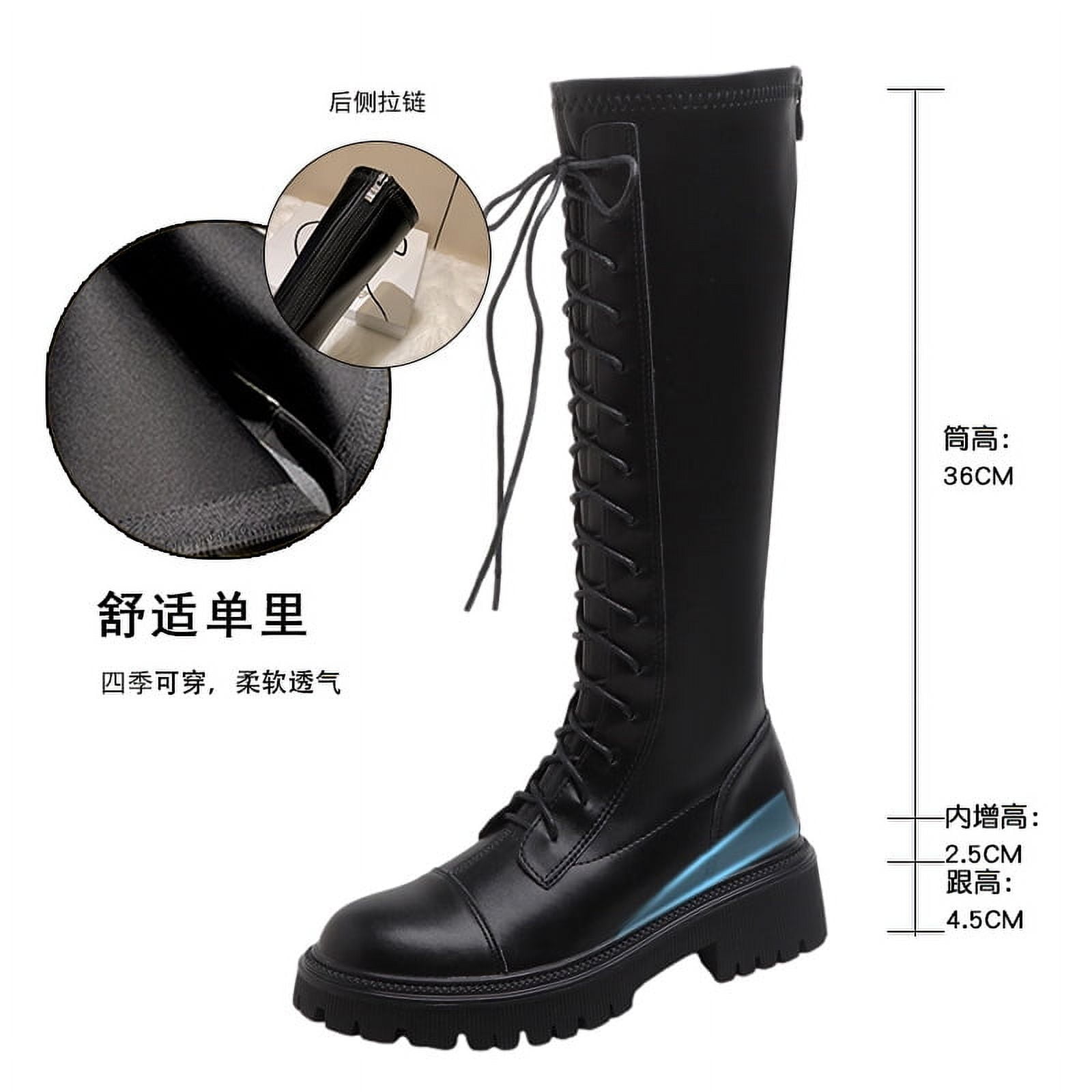 HHH Height Increasing Insole Shorty Long Boots Female below the Knee ...