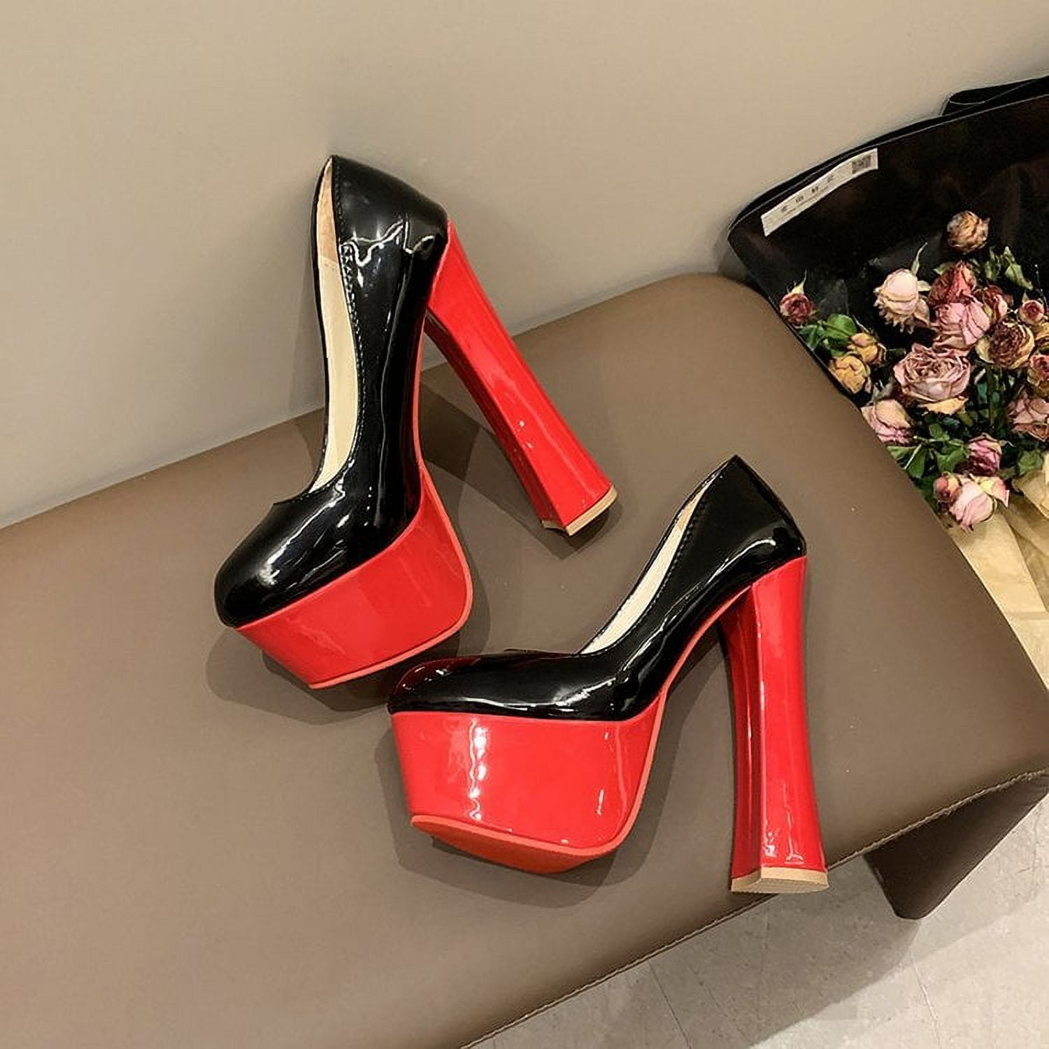 HHH High Heels Pumps Women 2024 Autumn Thick Bottom High Heel Platform ...