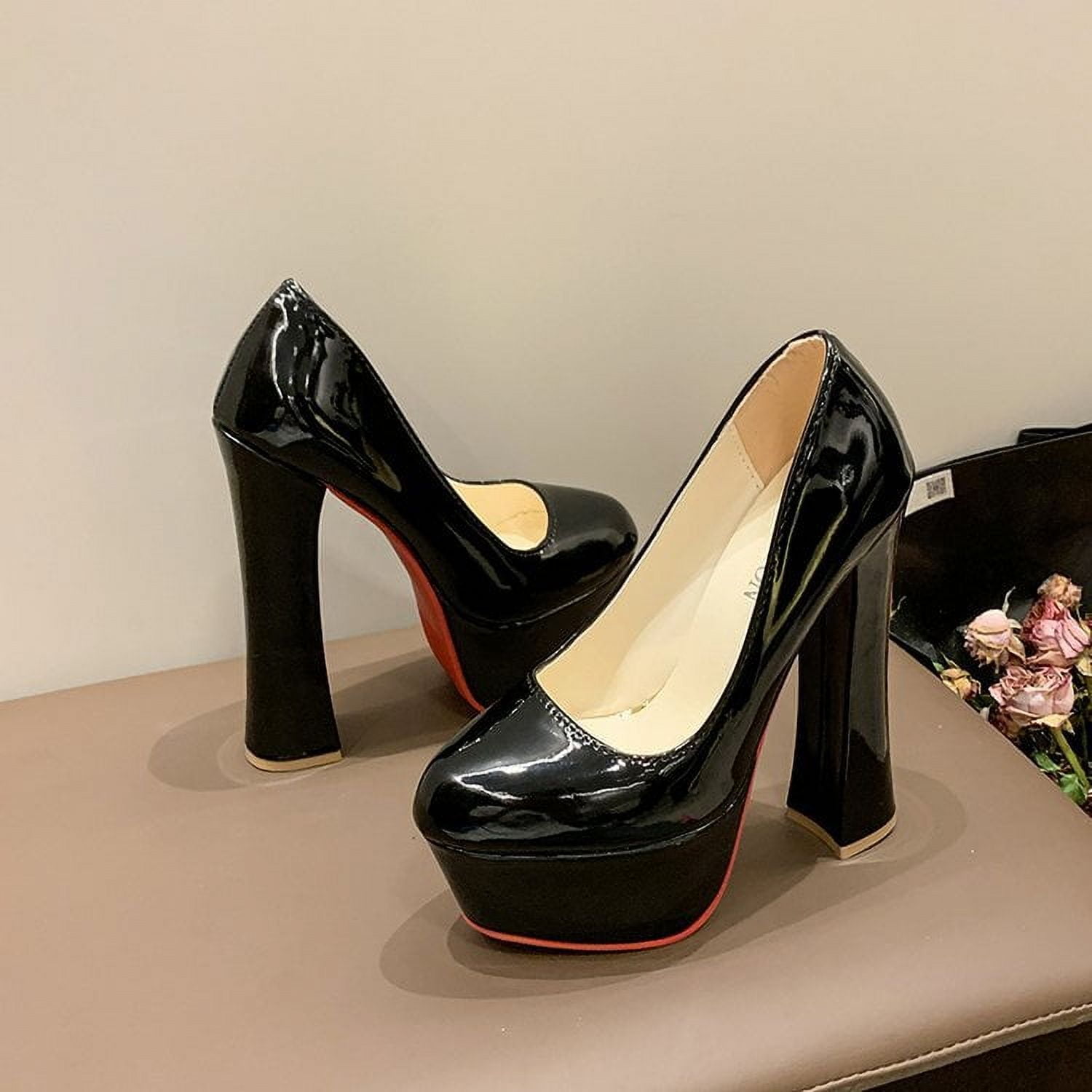 HHH High Heels Pumps Women 2024 Autumn Thick Bottom High Heel Platform ...