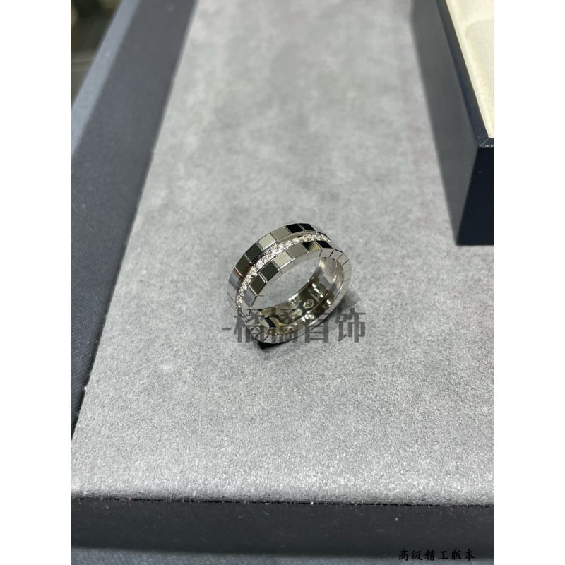 HHH High-Version Chopin Wide-Version Plaid Diamond Ring Thick ...