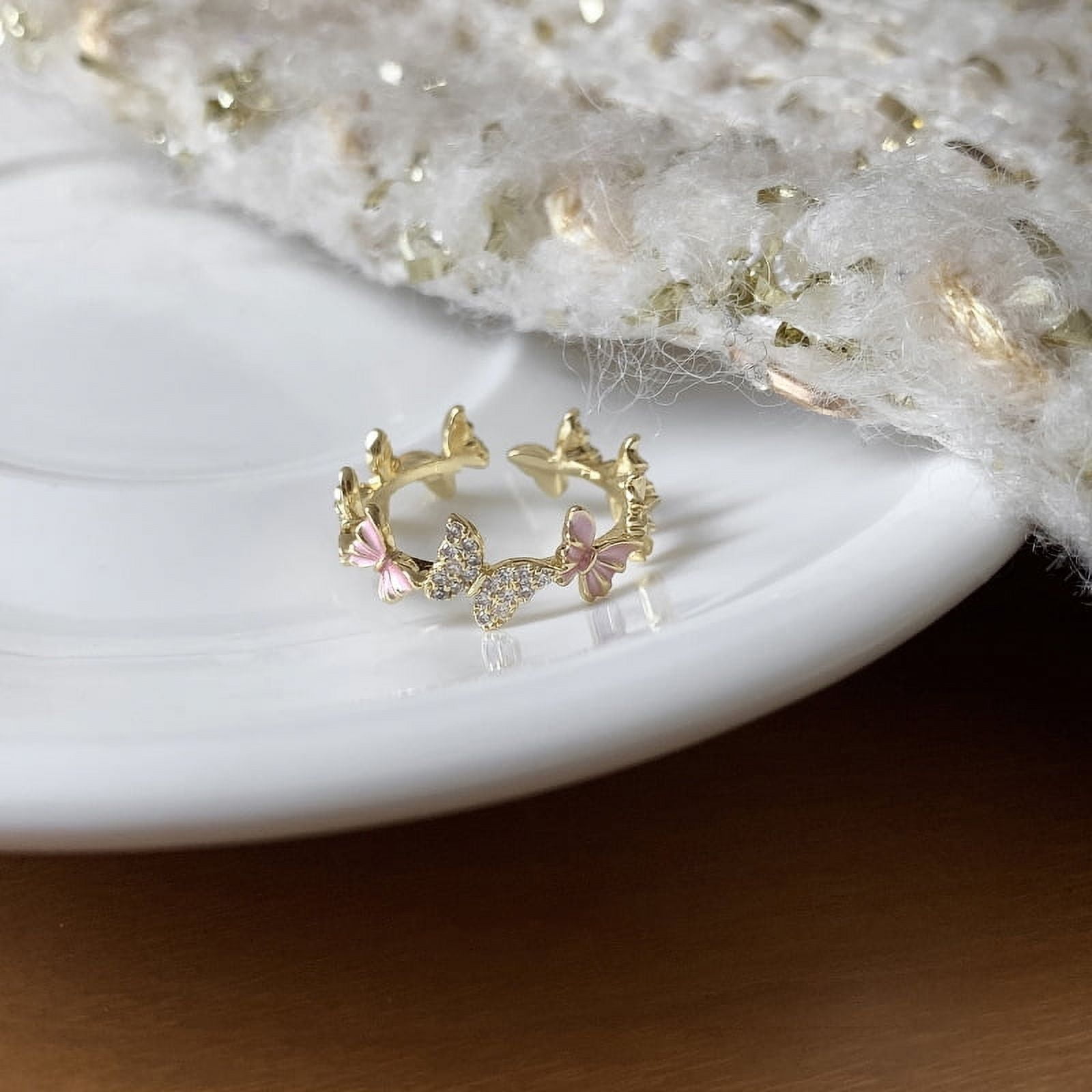 HHH Italian HandBrushed Bratti TwoColor Gold Little Daisy Ring GDragon ...