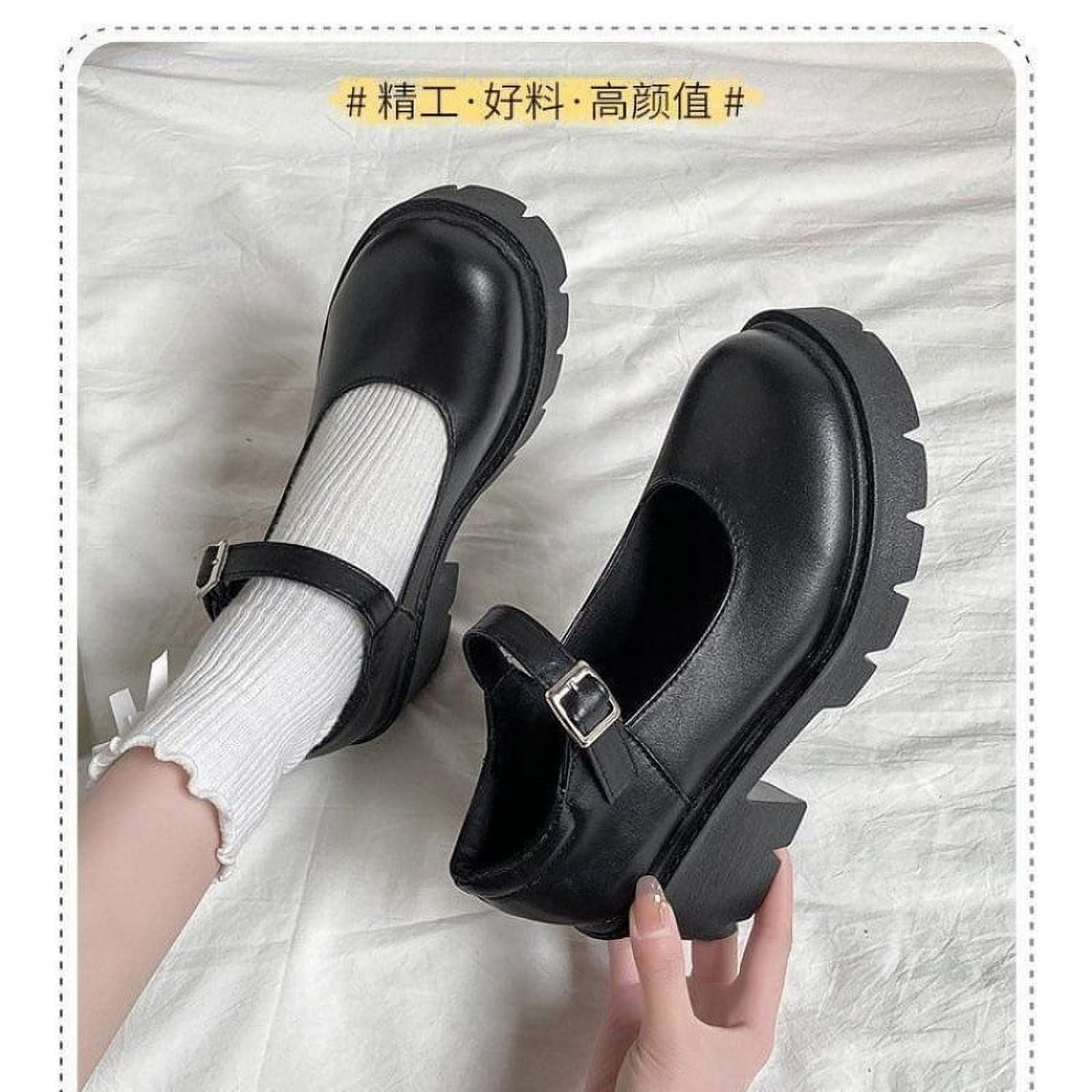 HHH Japanese Leather Shoes Women's British Retro Platform JK Uniform ...