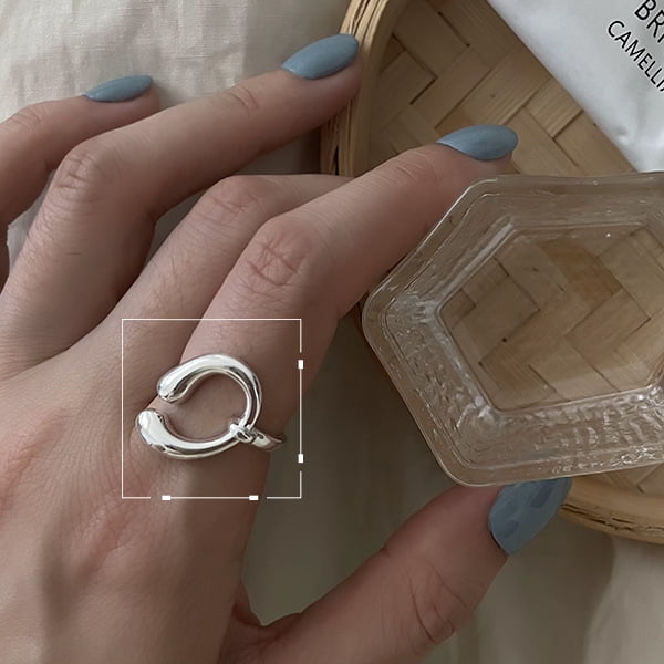 HHH Japanese and Korean Retro Geometric 925 Sterling Silver Cold Style ...