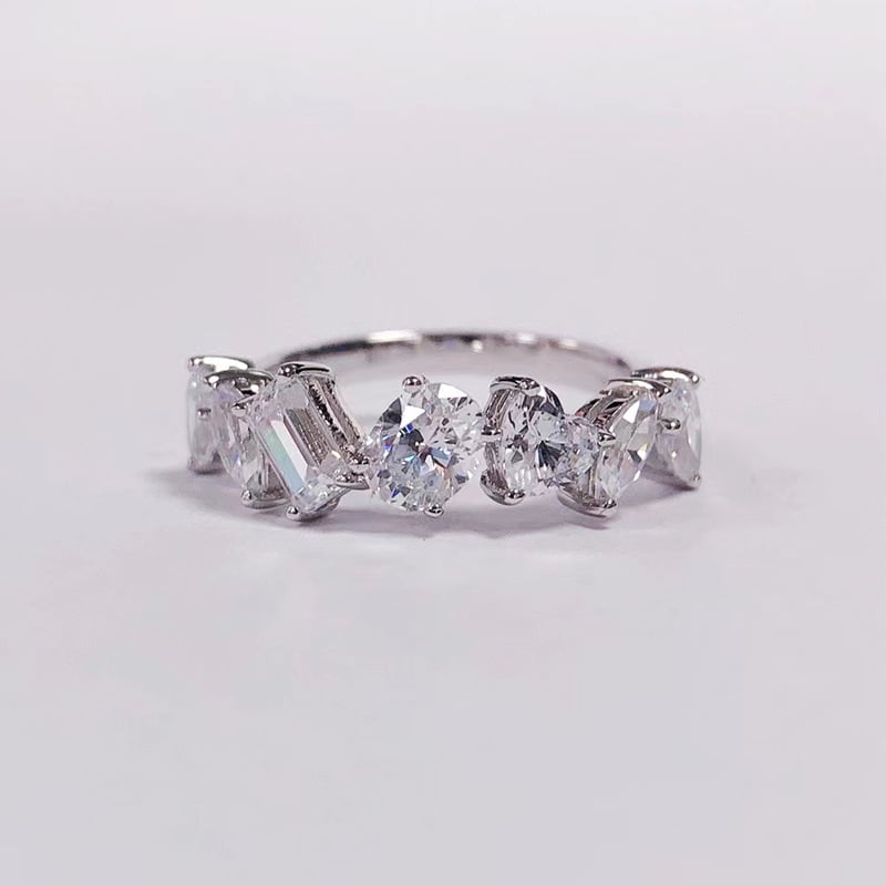 HHH Jewelry 2025 New 925 Silver Irregular Stackable Ring Ins Cold Wind ...