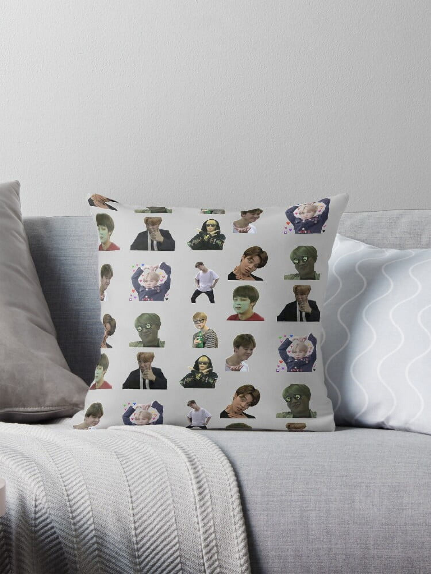 HHH-Jimin-Ultimate-BTS-Meme-Sticker-Pack-Bt21-Throw Pillow Covers Cases ...