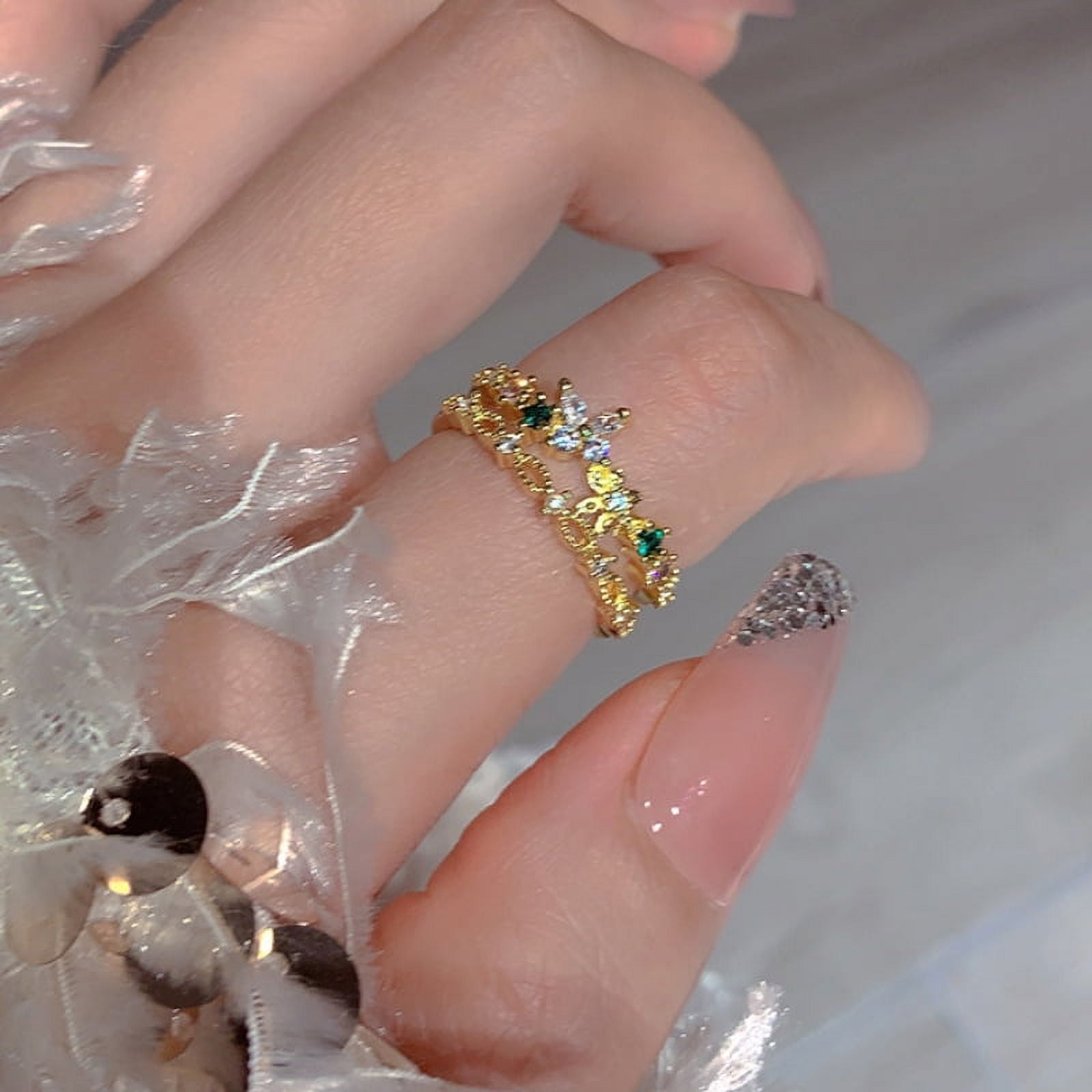 HHH Longfeng Heavy Industry Couple Rings Couple Models 2024 New SpecialInterest Design Retro ...