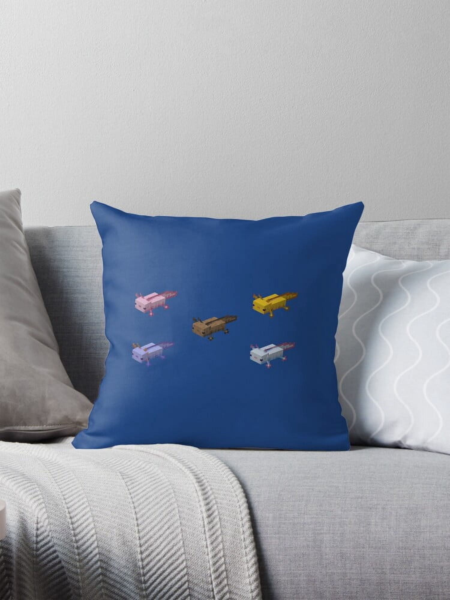 HHH-Minecraft-Axolotl-Stickers-Throw Pillow Covers Cases Cushion Cover ...