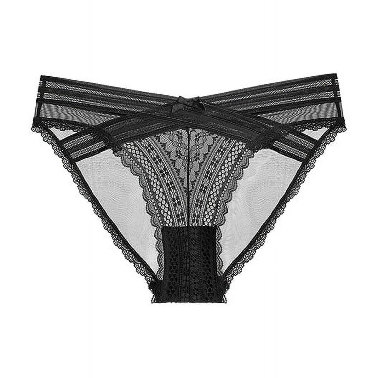 HHH New French Sexy Lace Net Panties Female Cross Elastic Design Traceless Ventilation Thin ...
