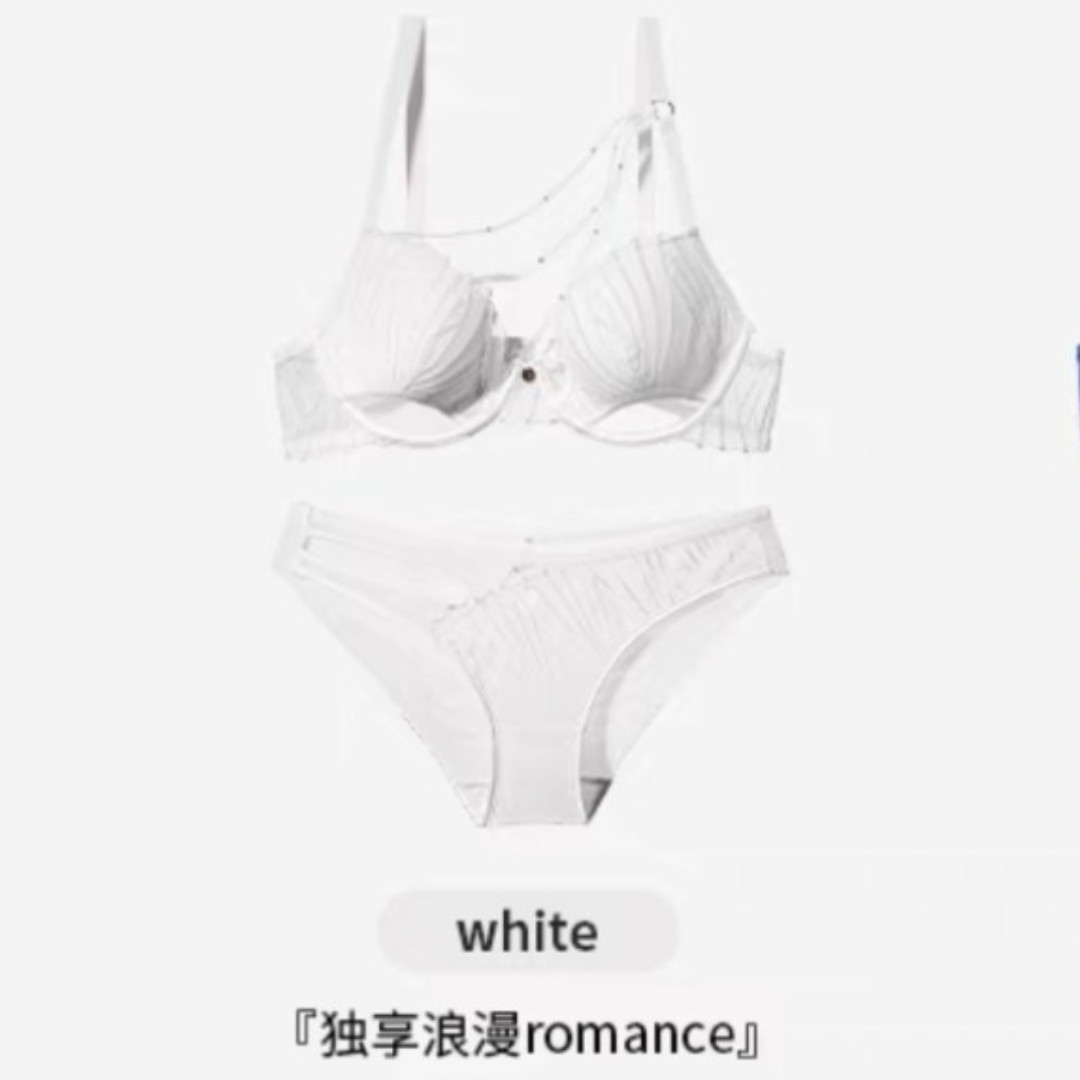 HHH New Thin Cotton Hollow Bra Lady Sexy Underwear Big Chest Small Push ...