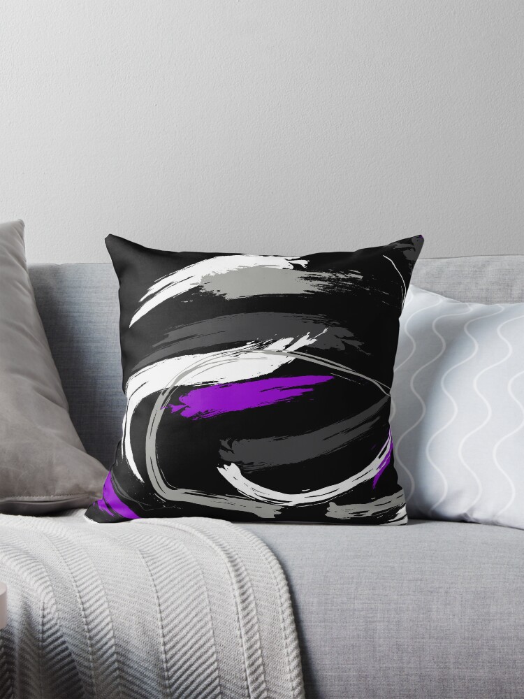 HHH-Paint-Splatter-Ace-Flag-Colors.-Asexual-Pride-Throw Pillow Covers ...