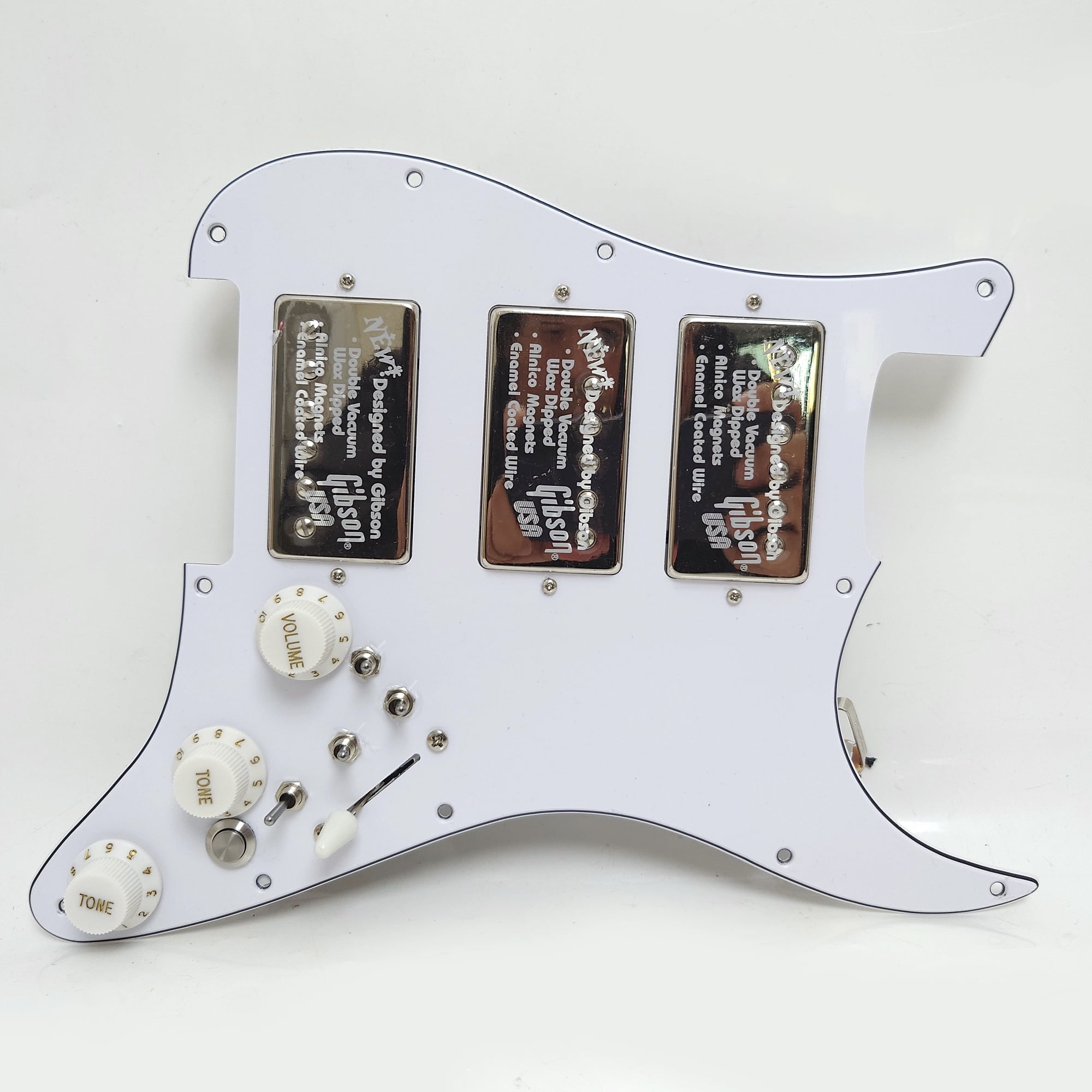 HHH Prewired Loaded Pickguard, with Alnico 5 Humbucker Pickup, for ...