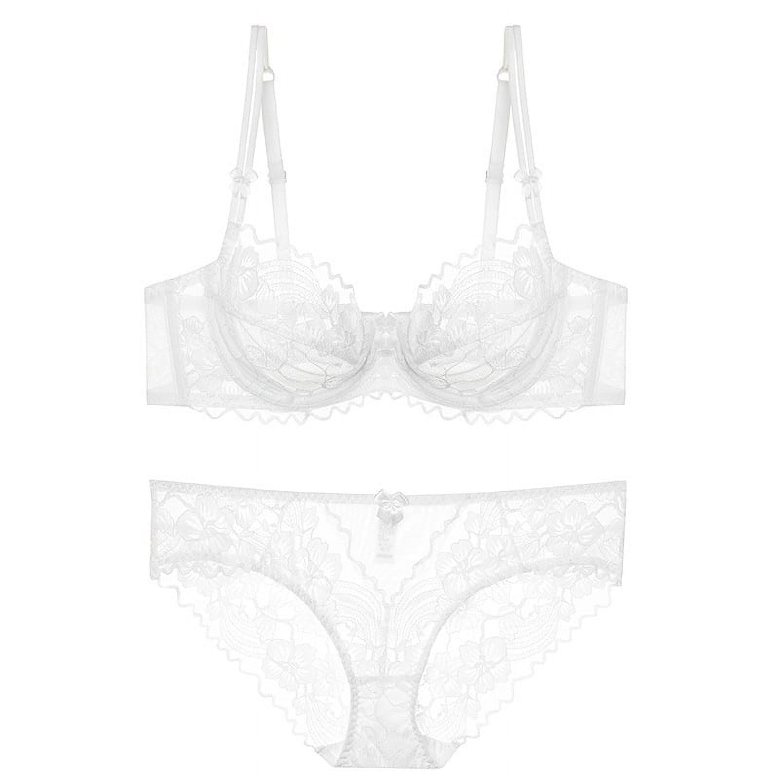 HHH Pure Desire Lace Underwear French Ultra-Thin Big Chest Small Steel ...