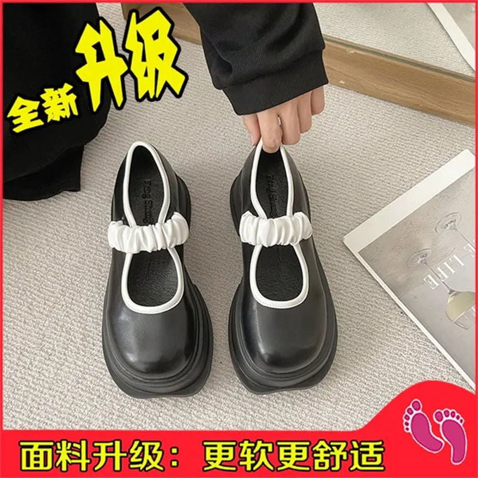 HHH Retro British Style Small Leather Shoes Autumn Women's 2024 New ...