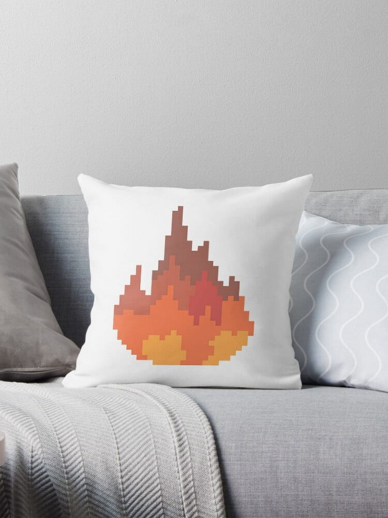 HHH-Sapnap-Fire-Pixel-Art-Throw Pillow Covers Cases Cushion Cover Case ...