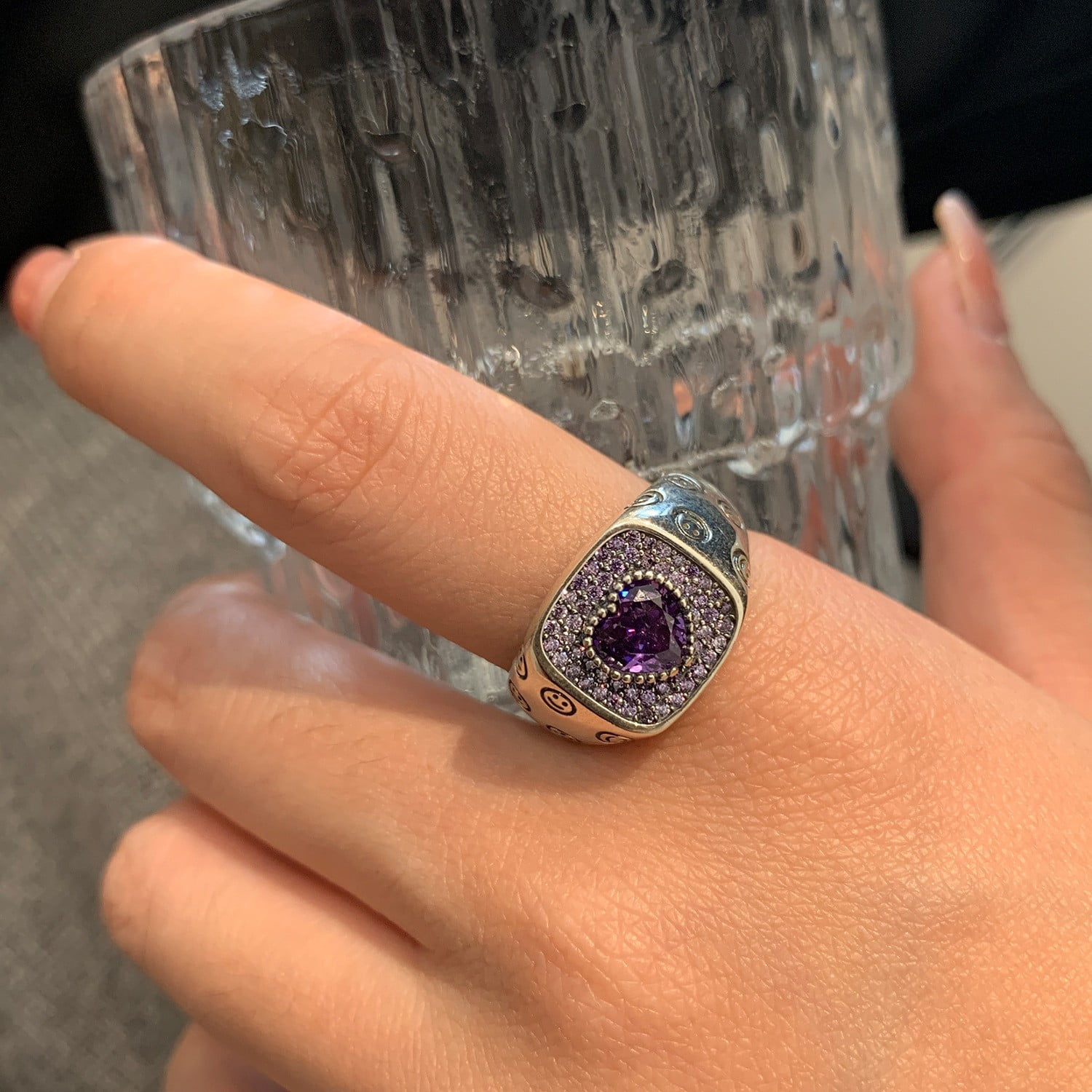 HHH South Korea Dongdaemun Concave Convex Texture Cold Style AllMatch ...