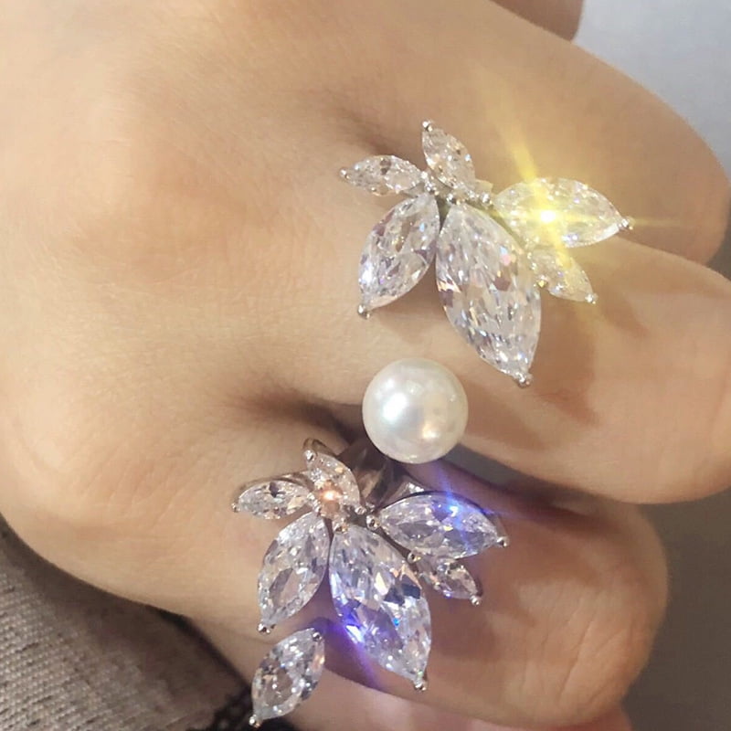 HHH South Korea Dongdaemun Smiley Face Chain Twist Ring Female Index Finger S925 Sterling Silver ...