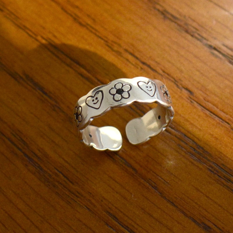 HHH South Korea Metallic Pearl Cross Ring Female Index Finger Open ...