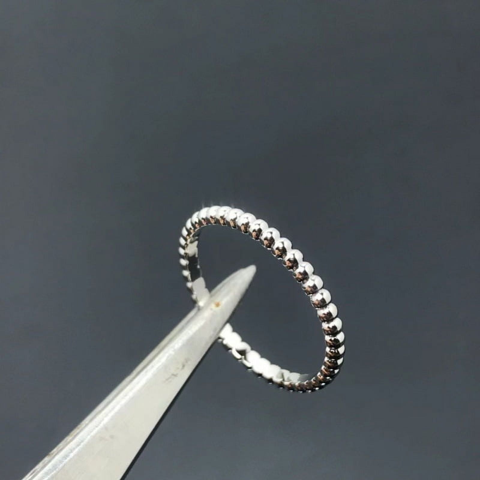 HHH Sterling Silver CH Chessboard Grid Cruciate Flower Bevel Ring Niche ...