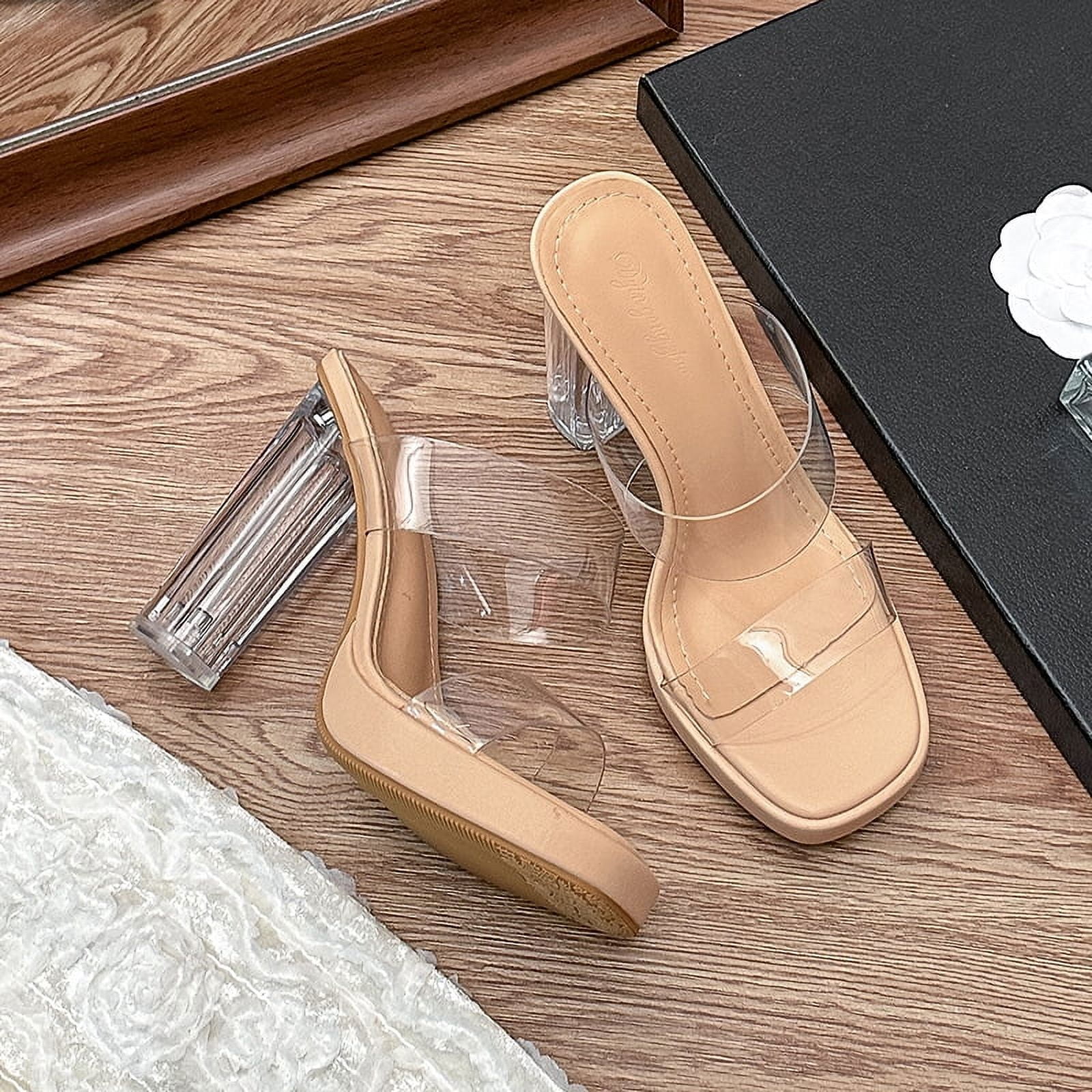 HHH Summer 2024 New Platform Transparent Sandals Women's with Chunky ...