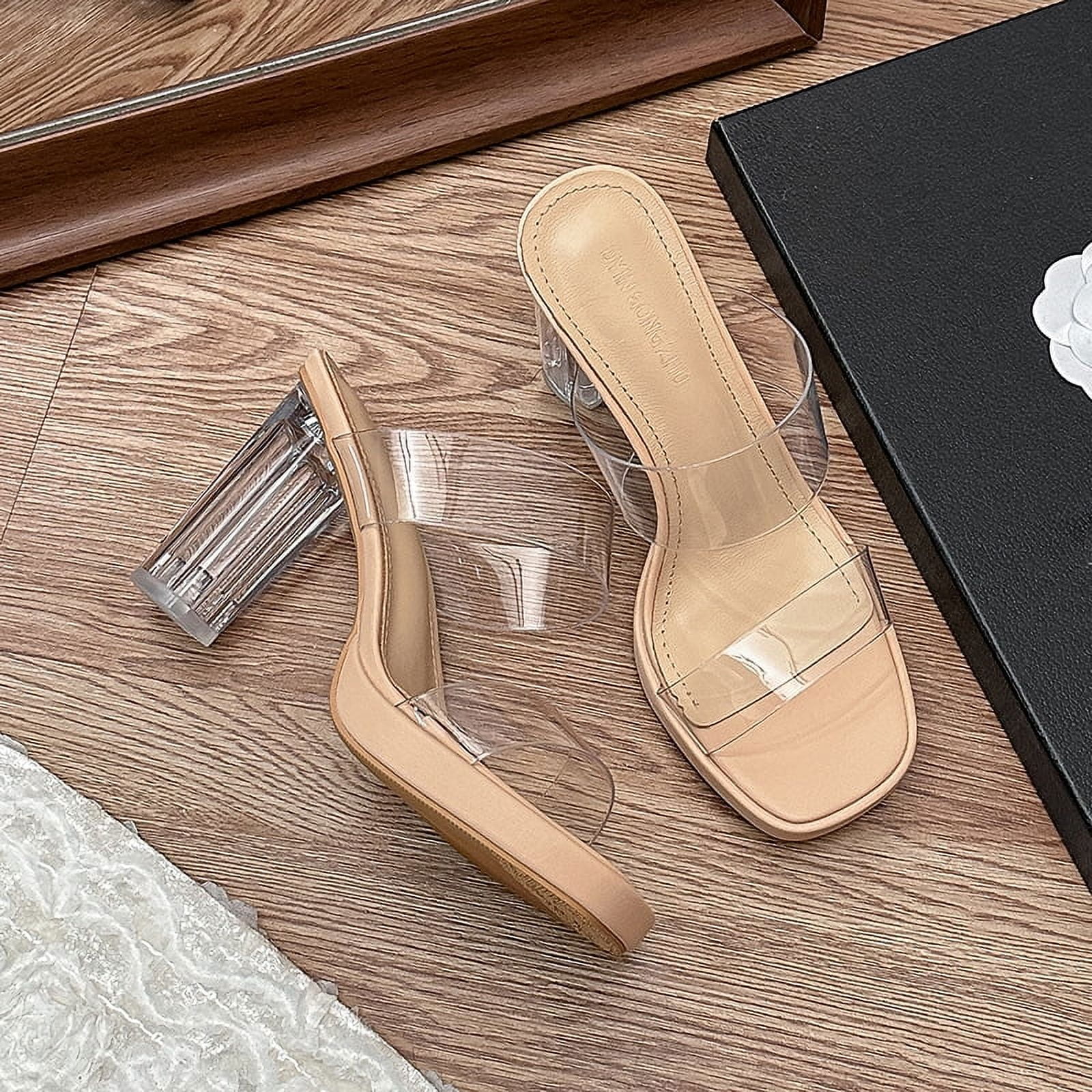 HHH Summer 2024 New Platform Transparent Sandals Women's with Chunky ...