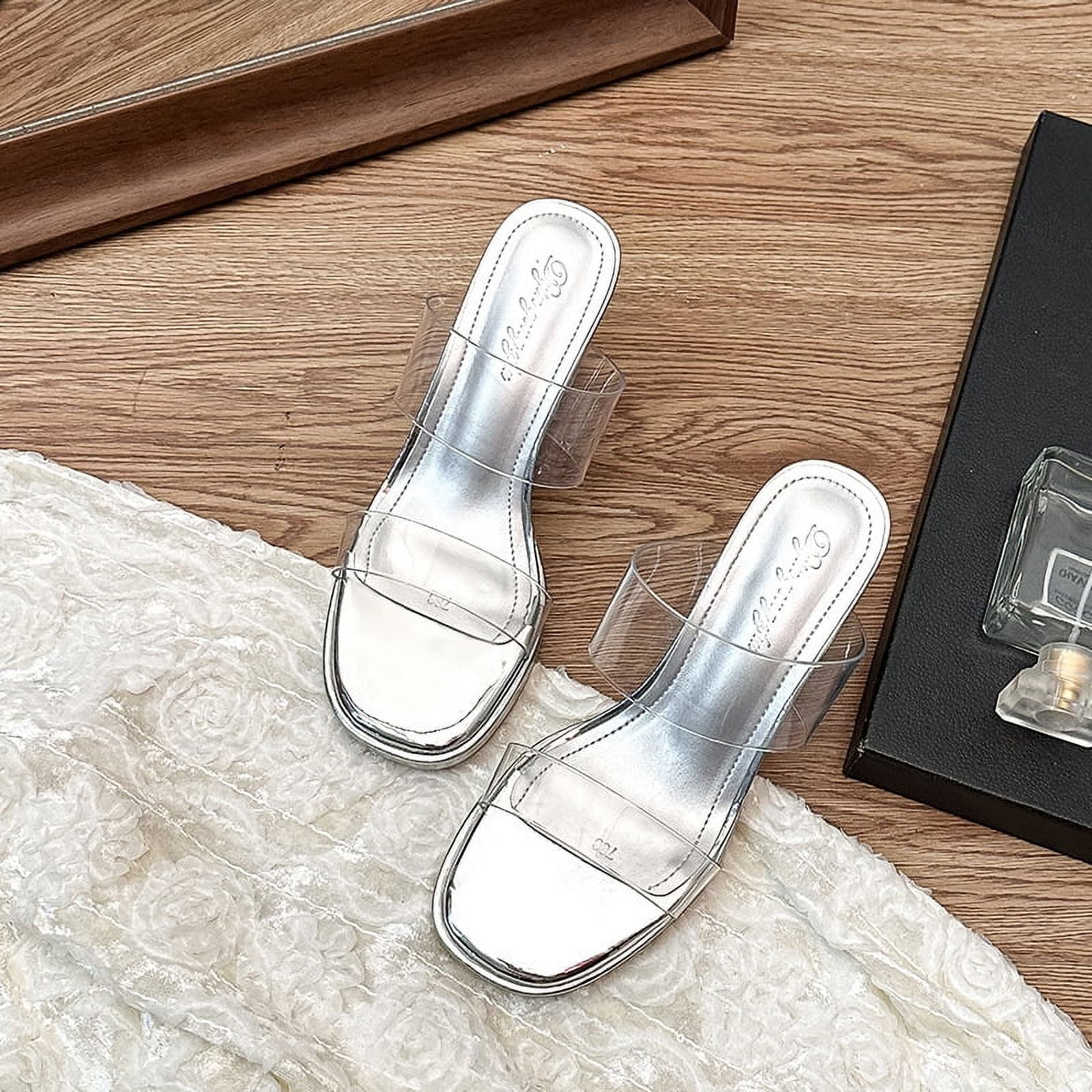 HHH Summer 2024 New Platform Transparent Sandals Women's with Chunky ...