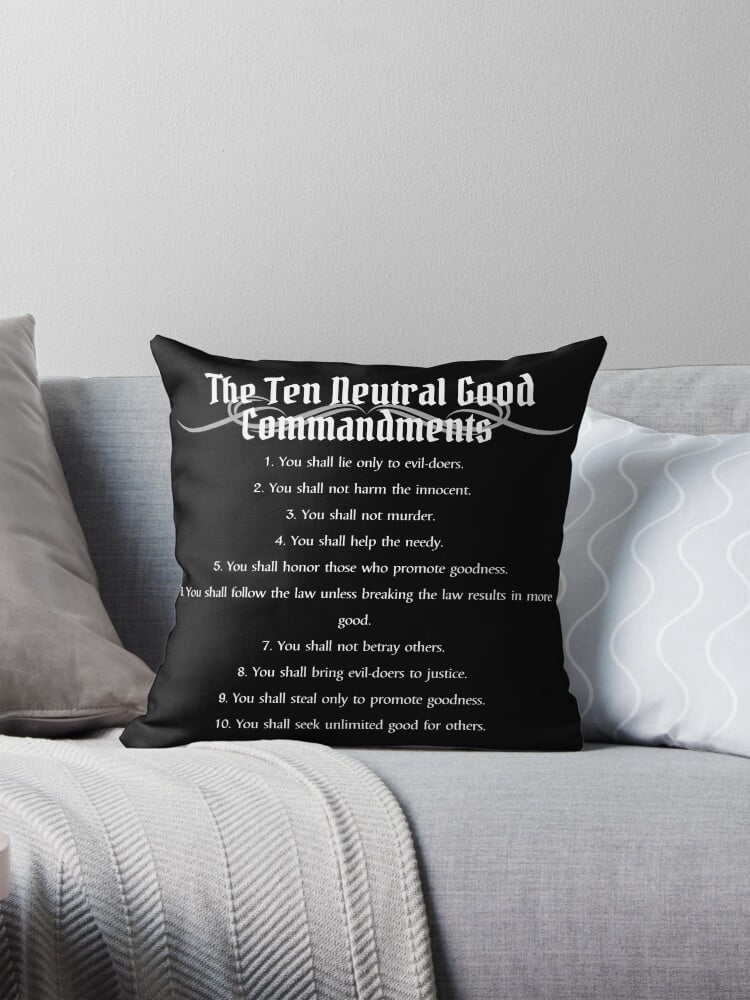 HHH-"The-Ten-Neutral-Good-Commandments"-DnD-Alignment-Chart-Throw ...