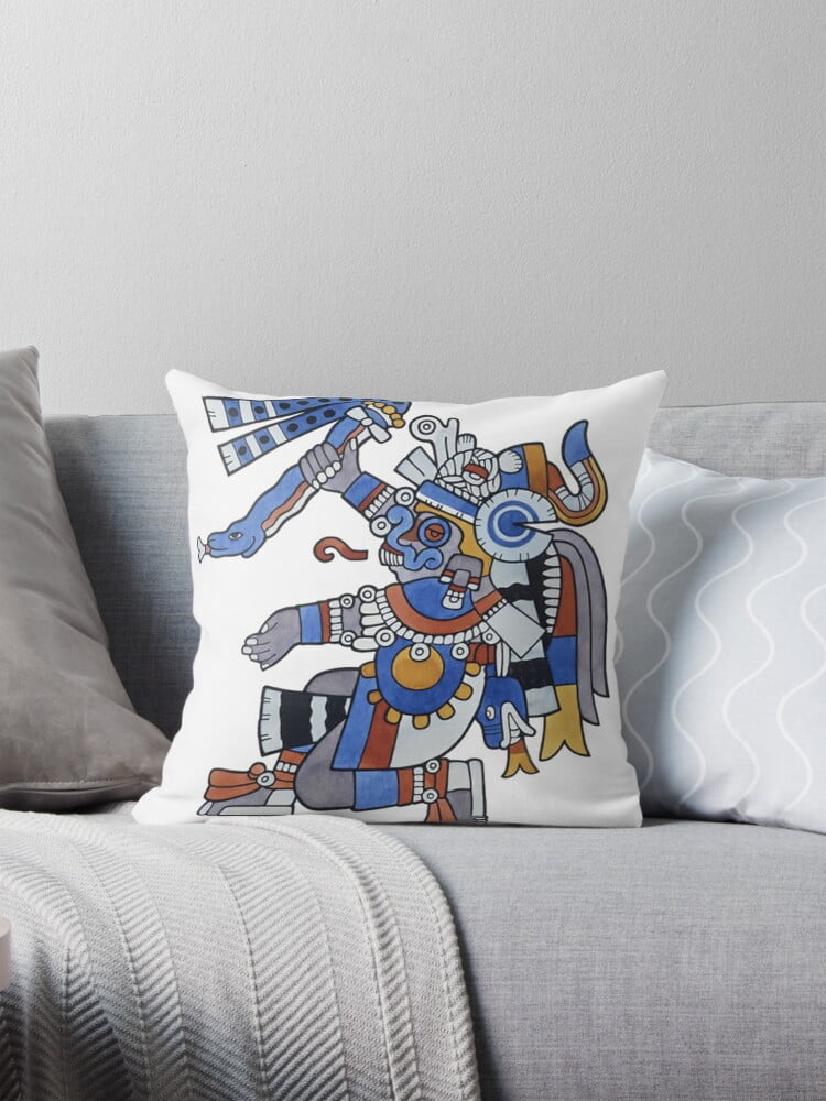 HHH-Tlaloc---He-Who-Makes-Things-Sprout-Throw Pillow Covers Cases ...