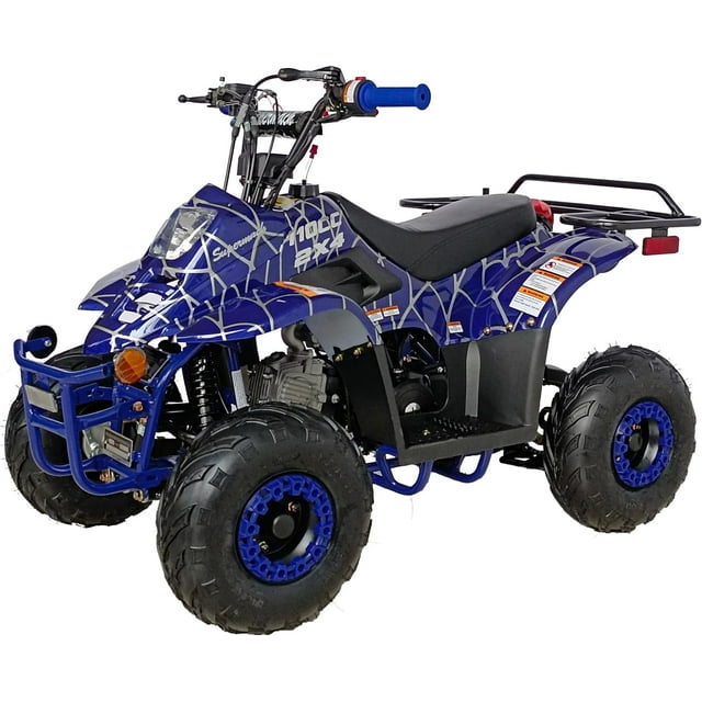 HHH Upgraded 110cc ATV for Kids, Automatic Quad 4 Wheeler, Gas Powered ...