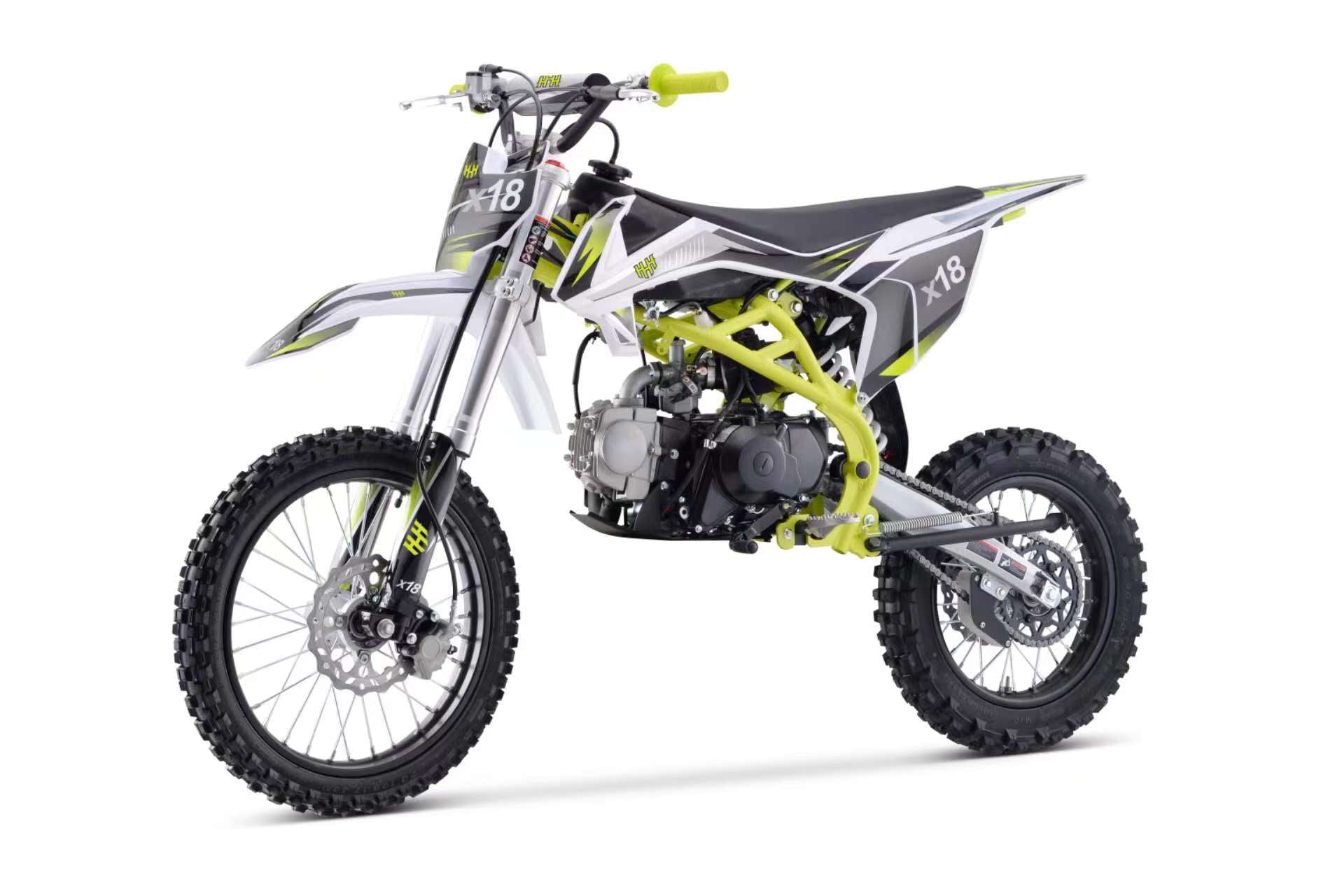 HHH X18 4-Stroke Gas 125cc Dirt Bike, for 16 Years - Yellow - Walmart.com