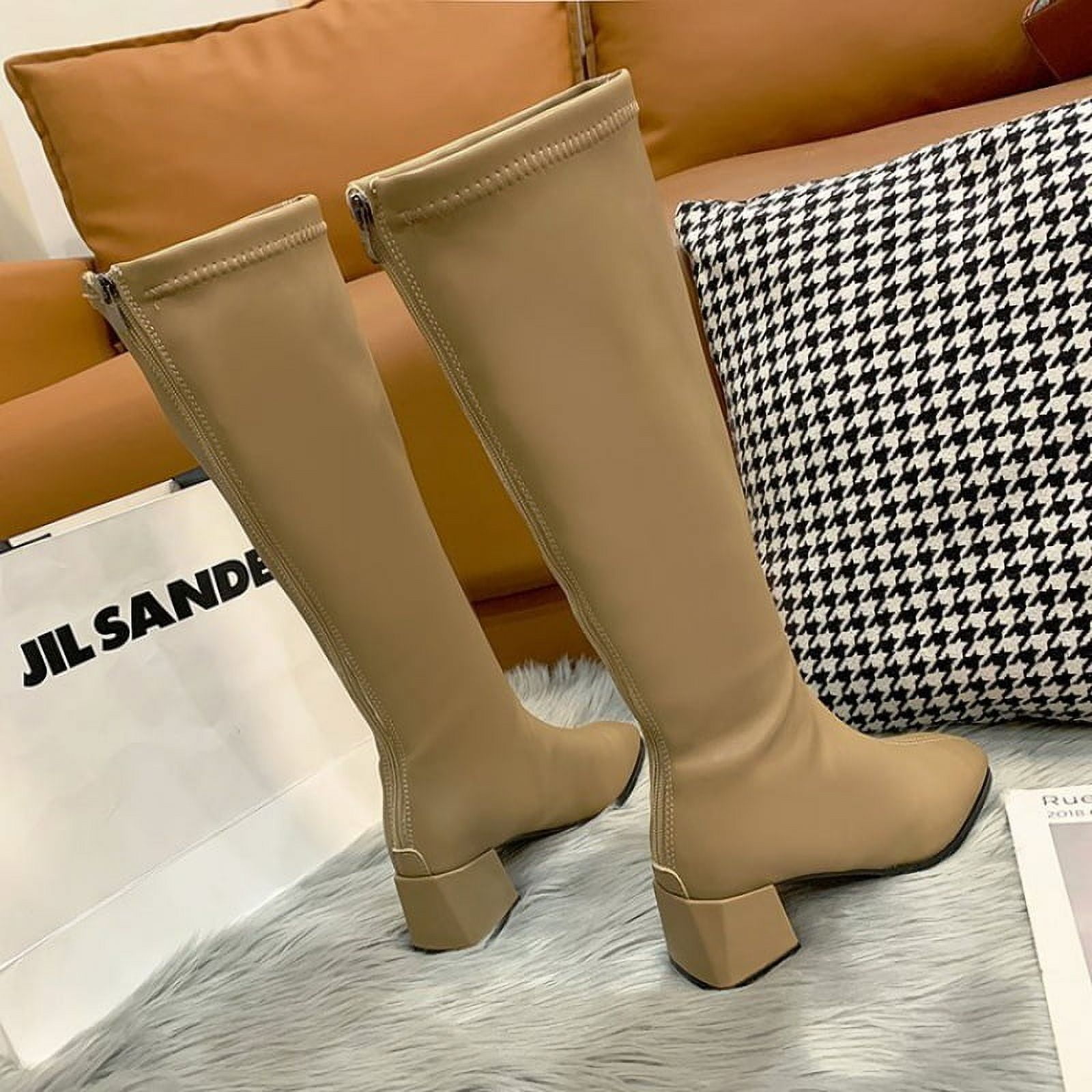 HHH below the Knee Long Boots Female 2024 Autumn and Winter New British ...