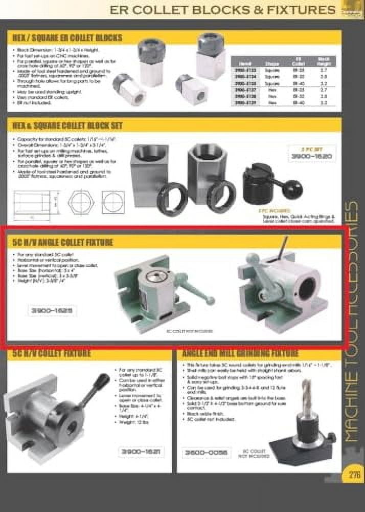 HHIP 3900-1625 5C Horizontal/Vertical Angle Collet Fixture - Walmart.com