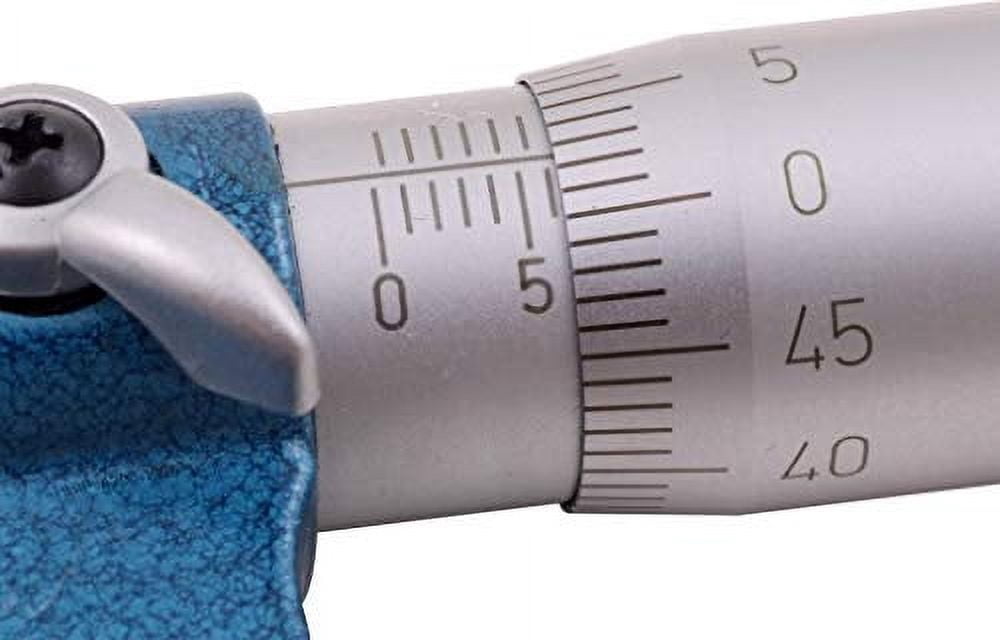 HHIP 4200-1025 Metric Outside Micrometer, 0-0.25 mm Range, 0.01 mm ...